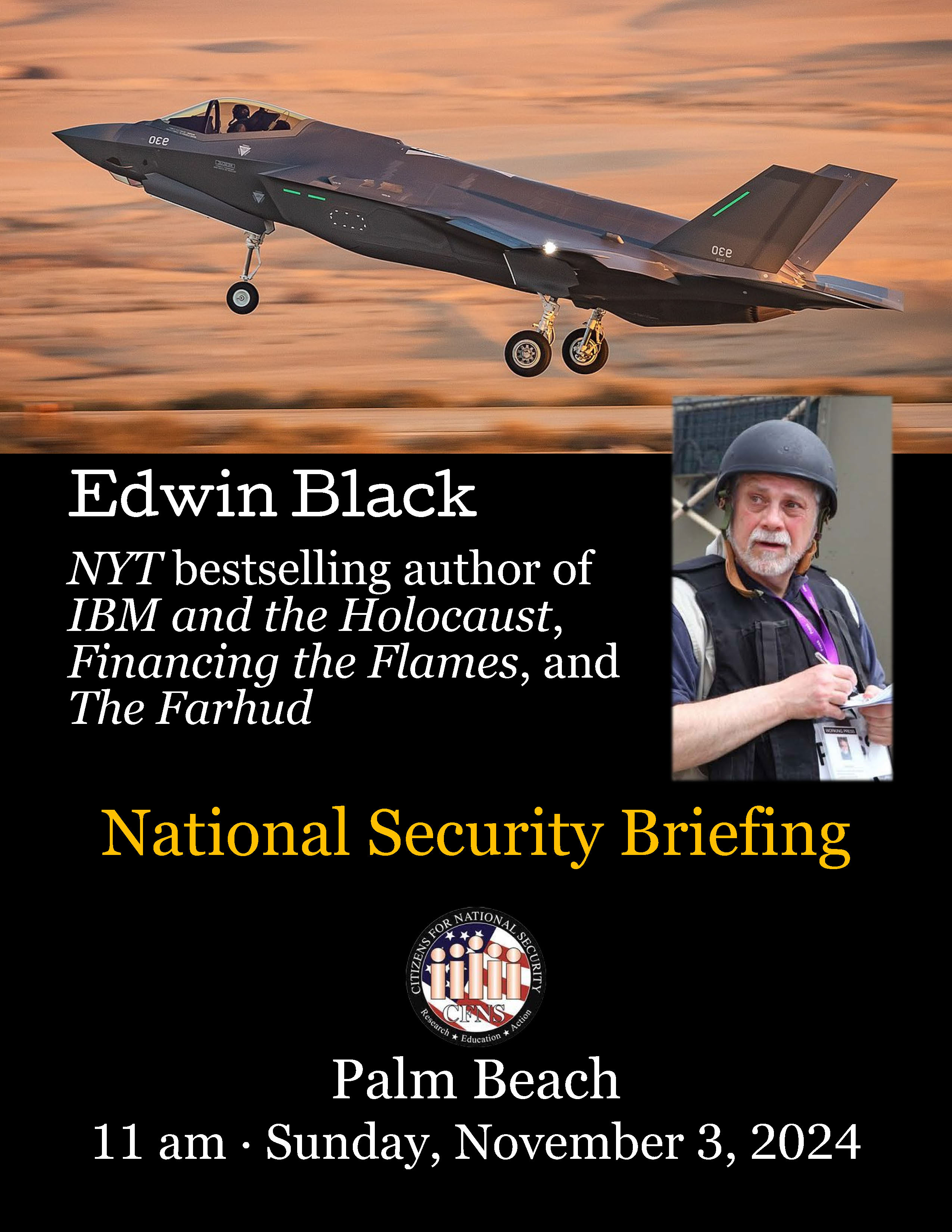 National Security Briefing, Palm Beach | Edwin Black
