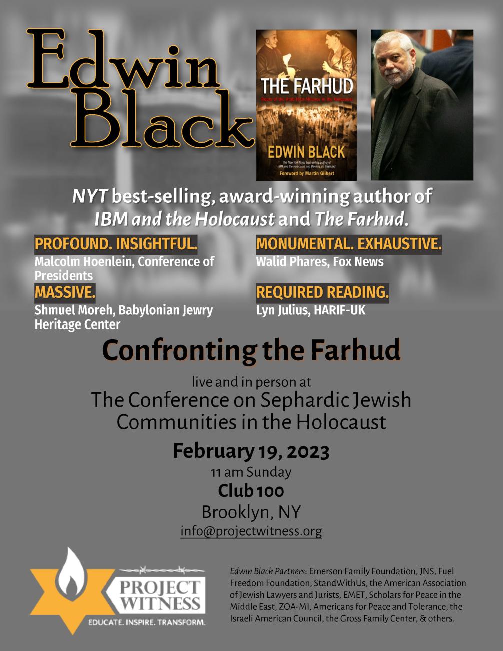 Events | Edwin Black