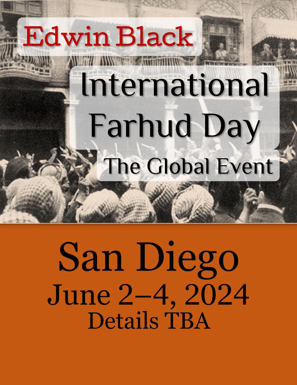 International Farhud Day in San Diego | Edwin Black